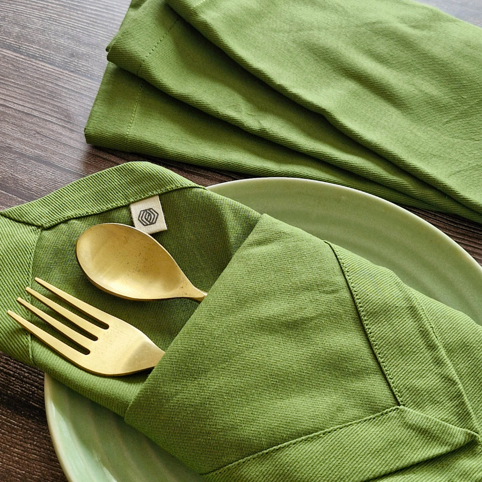 Cotton Table Napkins | Leaf Green Napkins | Kitchen Essentials | Baking ...